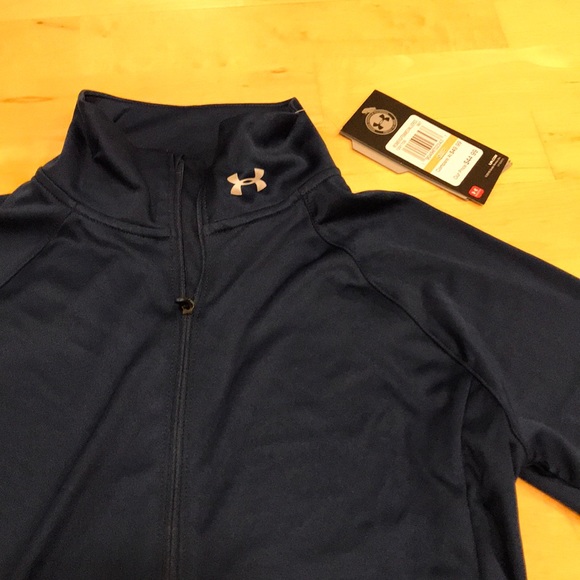 Under Armour | Tops | Nwt Under Armour Top Blue Small Reflective Long ...